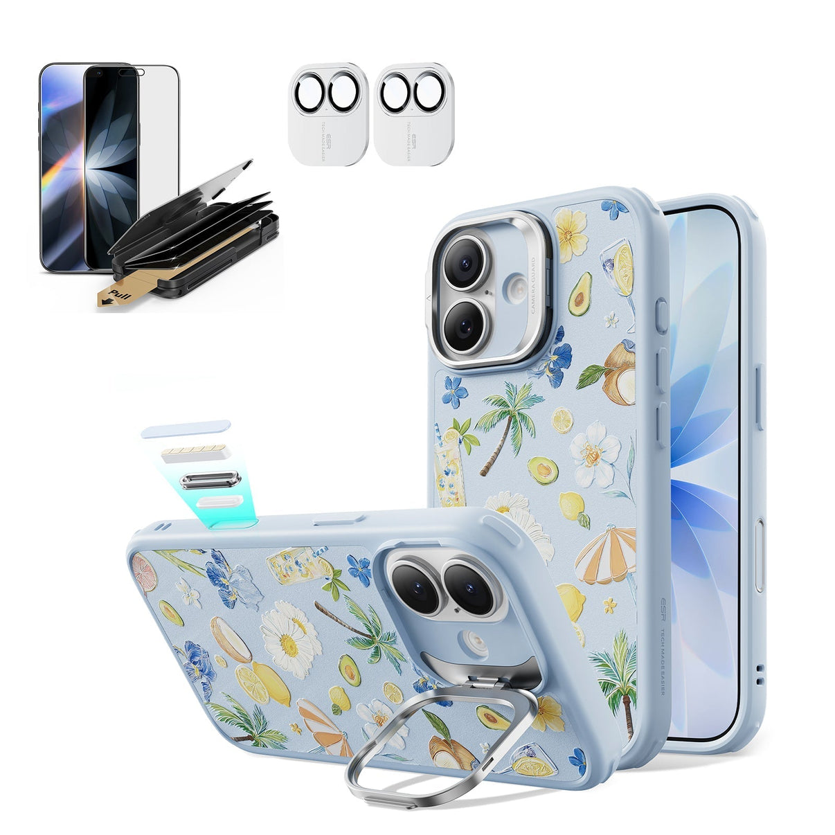 iPhone 17 Privacy Corning Screen & Tropical Beachy Case Protection | ESR